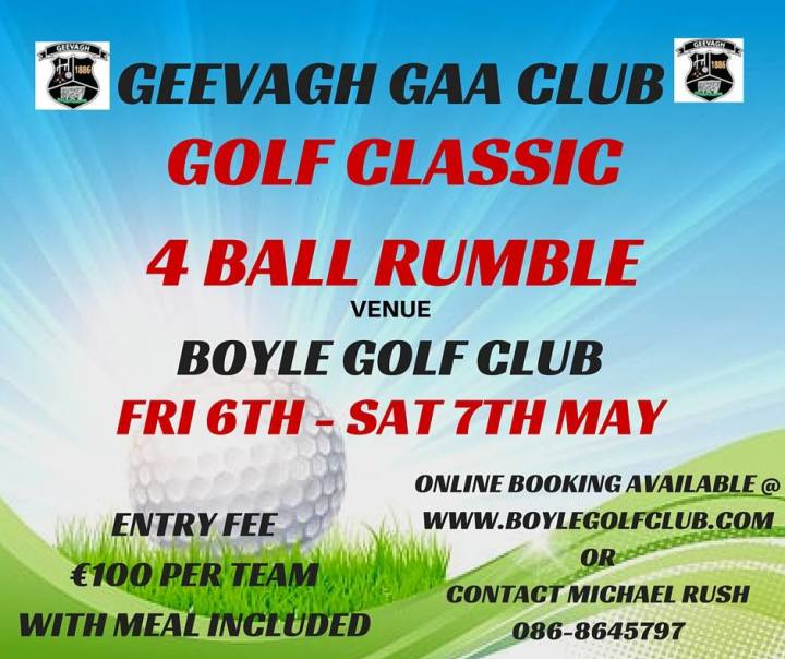 Geevagh GAA Classic - Boyle Golf Club