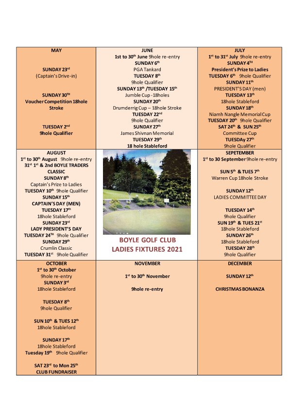 Welcome to Boyle Golf Club! - Boyle Golf Club